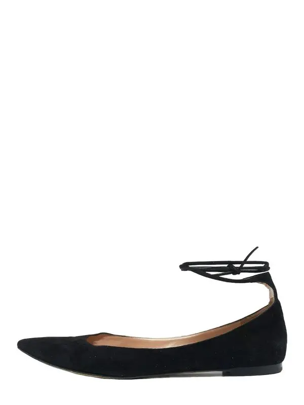 GIANVITO ROSSI Femi Suede Flats - Black