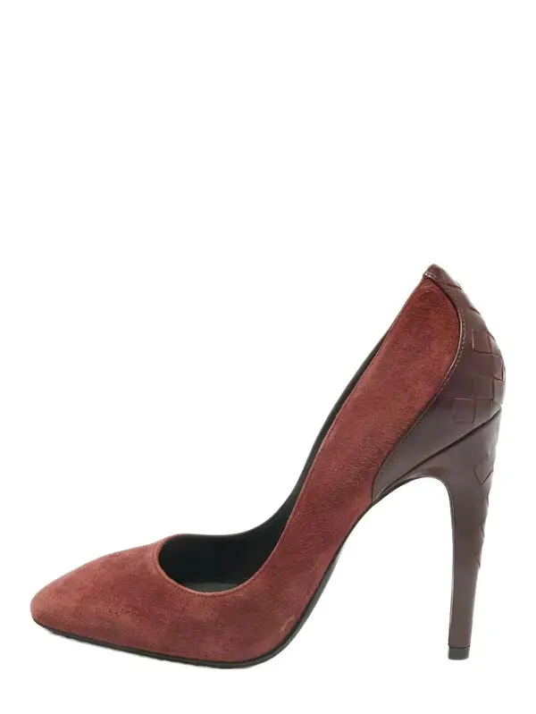 Bottega Veneta Intrecciato-weave Stiletto-heel Pumps - Brown