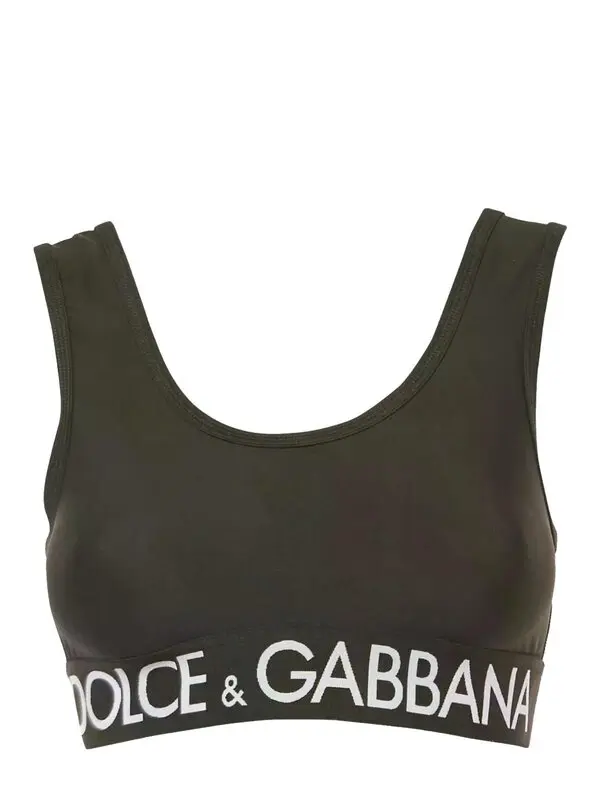 Dolce & Gabbana Logo-detail Top - Black