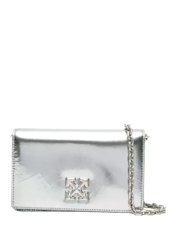 Off-White Arrow-motif Crossbody Bag - Silver