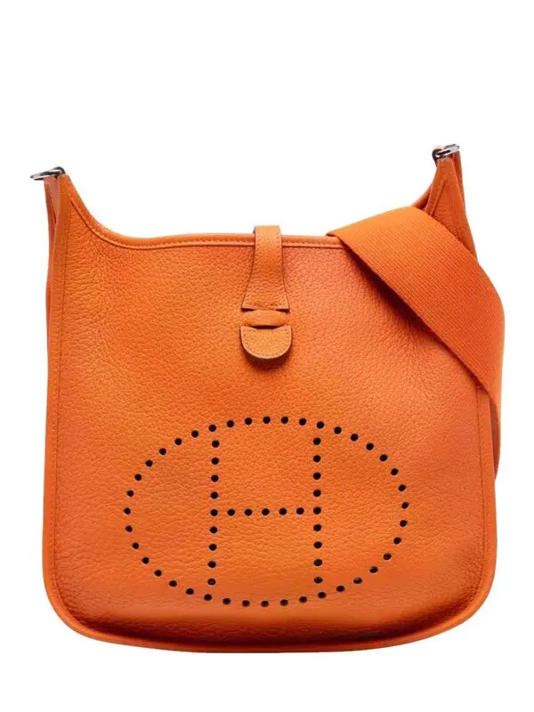 Hermès 2009 Clemence Evelyne Iii 29 Crossbody Bag - Orange