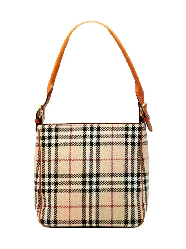Burberry House Check Tweed Shoulder Bag - Brown