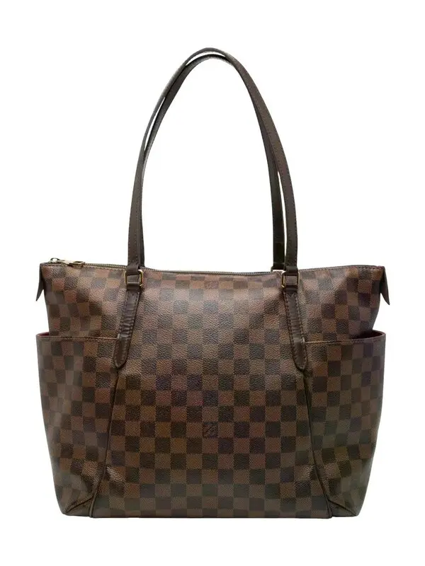 LOUIS VUITTON 2014 Damier Ebene Totally Mm Tote Bag - Brown