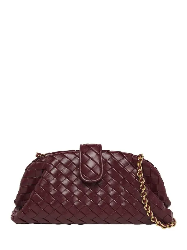 Bottega Veneta Lauren 1980 Teen Clutch Bag - Barolo Brass