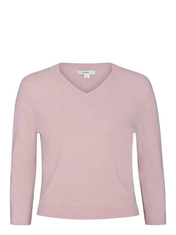 Vince Cashmere-wool V-neck Sweater - Pink