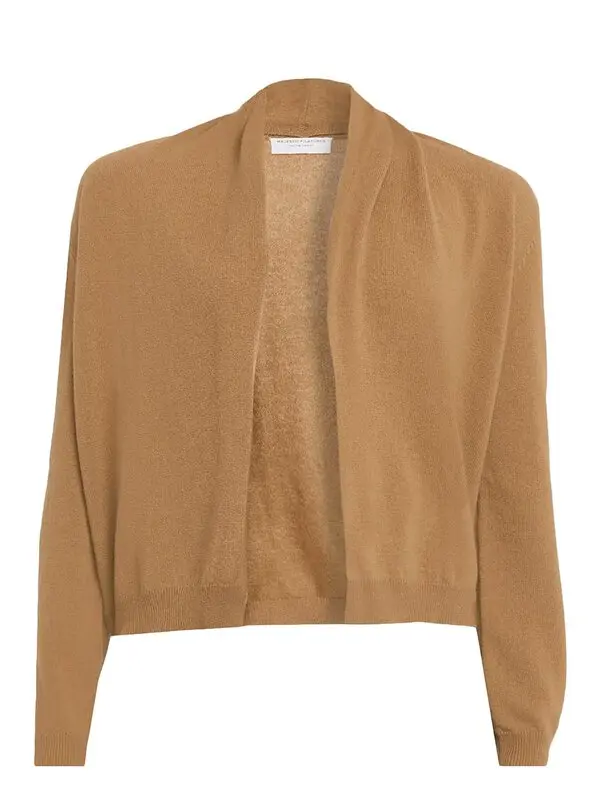 Majestic Filatures Cashmere Open-front Cardigan - Camel