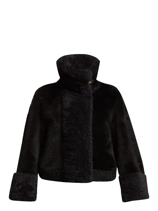 Moncler Gobain Shearling Jacket - Black