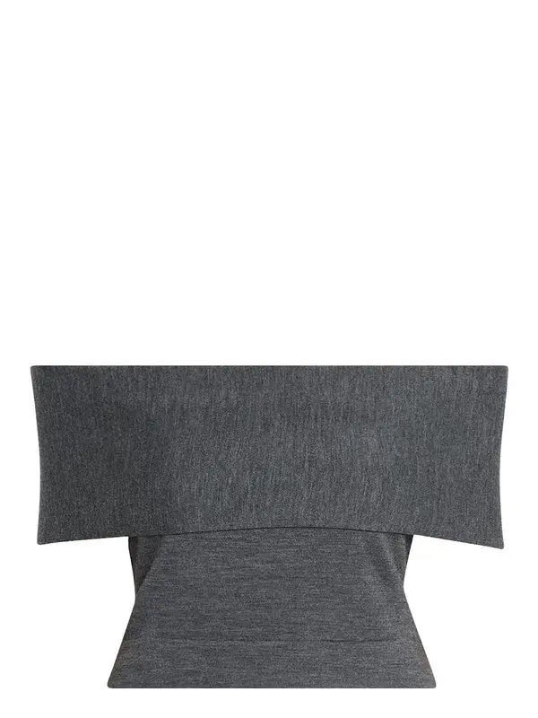 Simkhai Callahan Off-the-shoulder Merino Top - Grey Melan