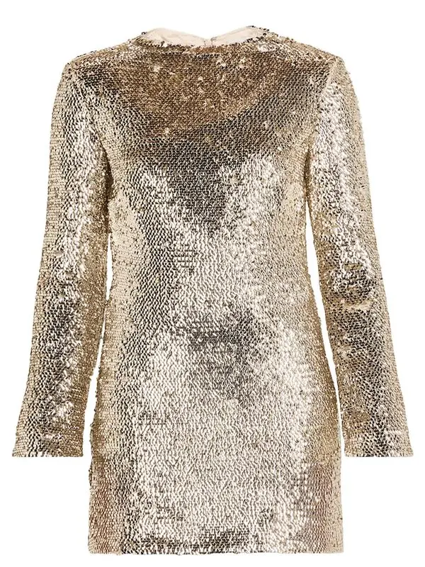 Simkhai Opal Sequined Mini Dress - Gold