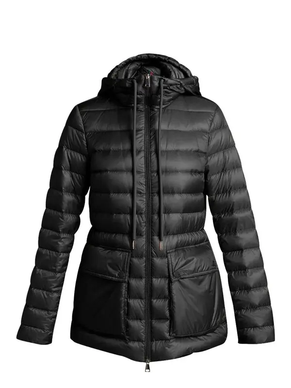 Moncler Jasmin Hooded Short Down Parka - Beige