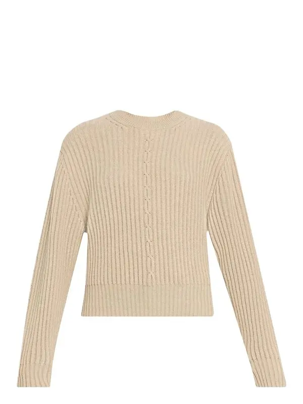 Loro Piana Cashmere Rib Crewneck Sweater - Gray