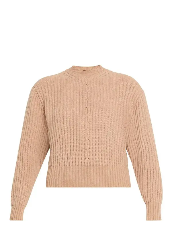 Loro Piana Cashmere Rib Crewneck Sweater - Ltpink