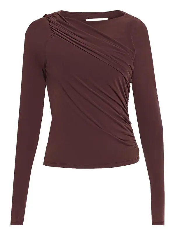FRAME The Draped Top - Currant