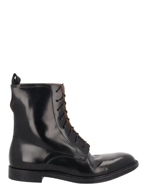 MAISON MARGIELA Lace-up Leather Boots - Black