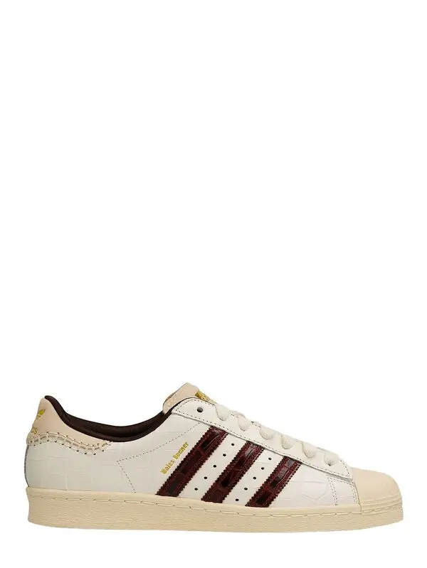 ADIDAS X WALES BONNER Superstar Croc-embossed Leather Sneakers - Wonder Whi