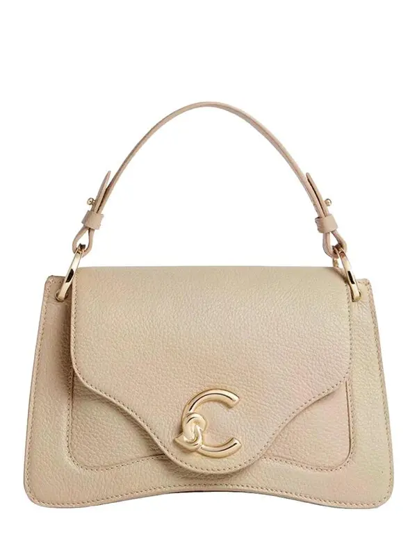 COCCINELLE Small C-me Logo Shoulder Bag - Neutrals