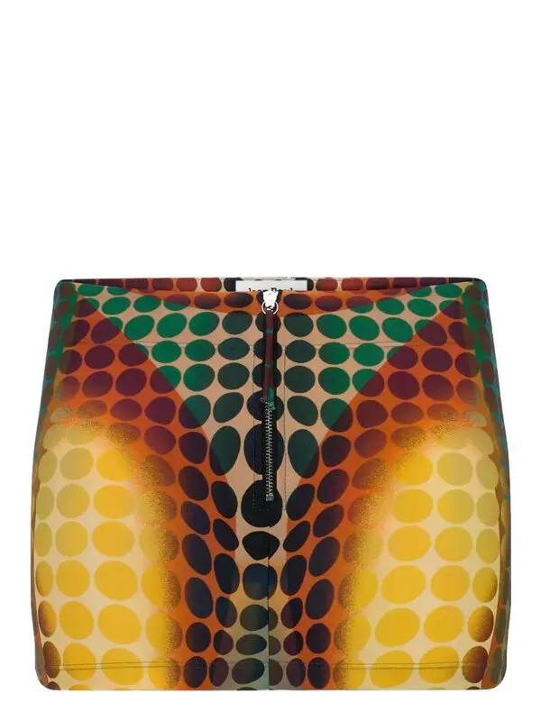 Jean Paul Gaultier Dots-print Mini Skirt - Yellow