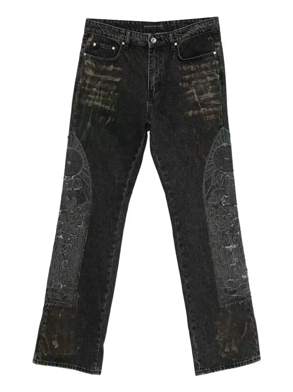 WHO DECIDES WAR BY EV BRAVADO Mechanic Straight Jeans - Black