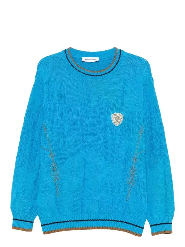 KIKO KOSTADINOV Fitz Embroidered Sweater - Blue