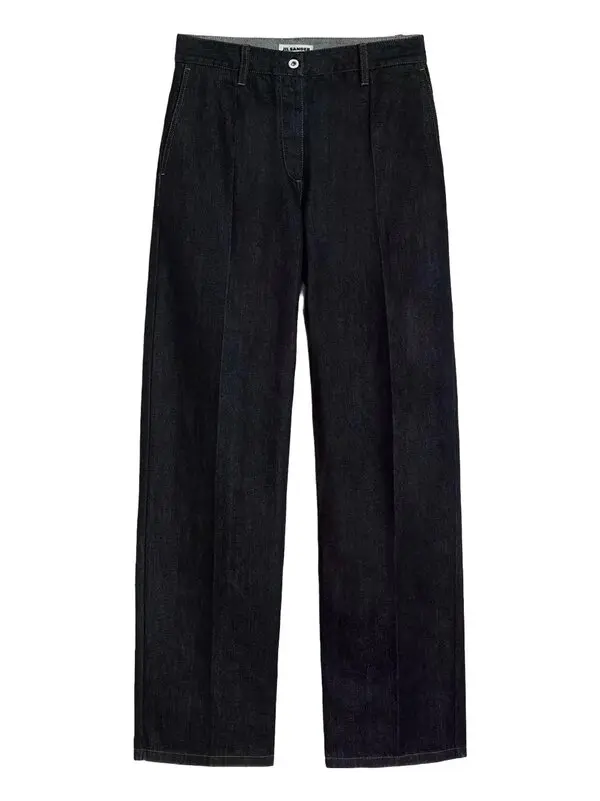 JIL SANDER Button-fly Flared Jeans - Blue