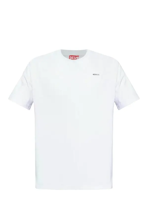 DIESEL® Adjust Met Logo T-shirt - White