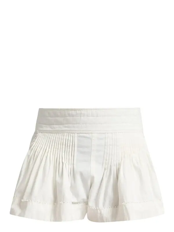 Isabel Marant Cybila Cotton Shorts - White