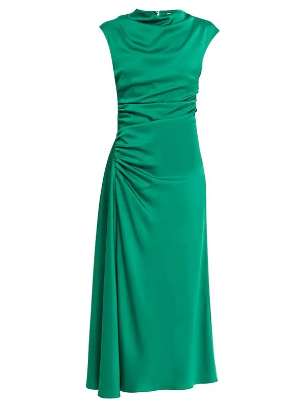 Simkhai Burke Draped Sleeveless Maxi Dress - Kelly Gree