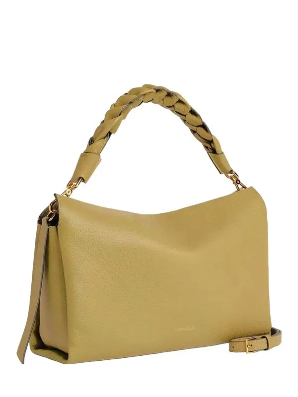 COCCINELLE Medium Boheme Braided-handle Shoulder Bag - Yellow