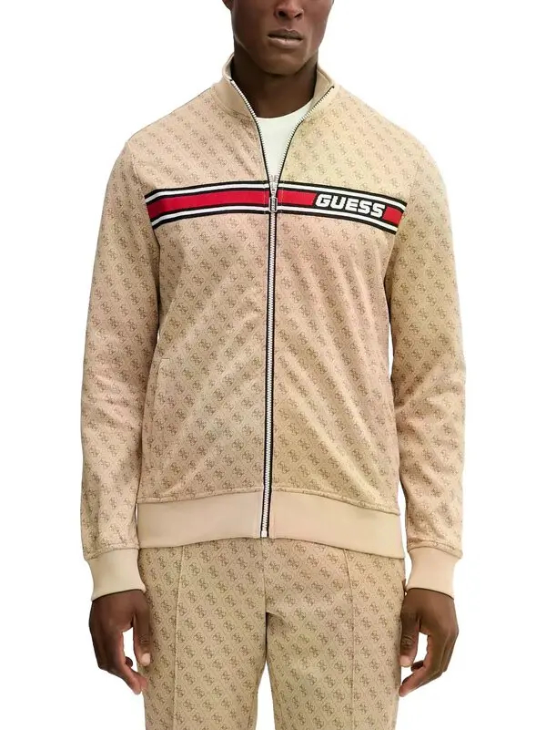 Guess Monogram Zip Tracksuit - Neutrals
