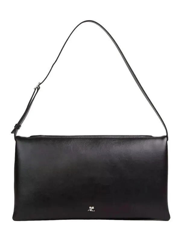COURREGES Rectangular Shoulder Bag - Black