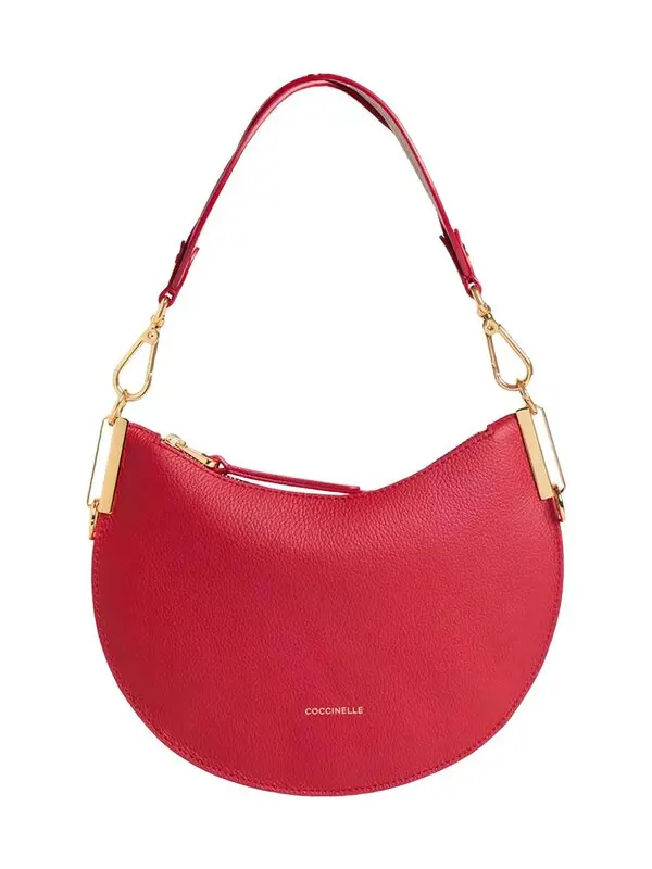 COCCINELLE Zip Logo-detail Shoulder Bag - Red
