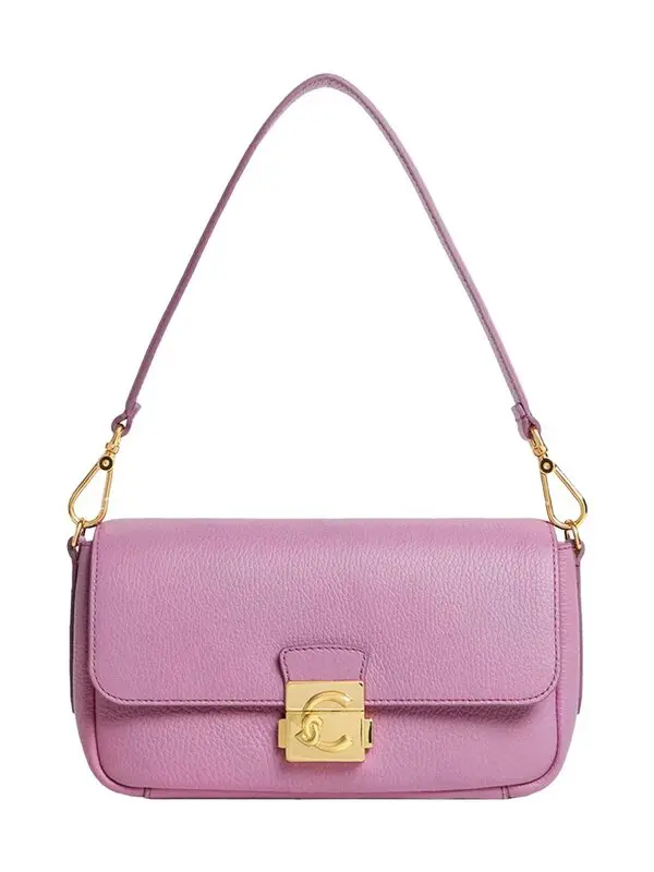 COCCINELLE Medium Shoulder Bag With Lock - Pink