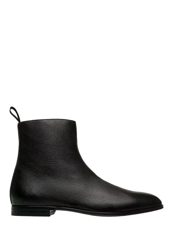 Bally Westminster Leather Zip Boots - Black