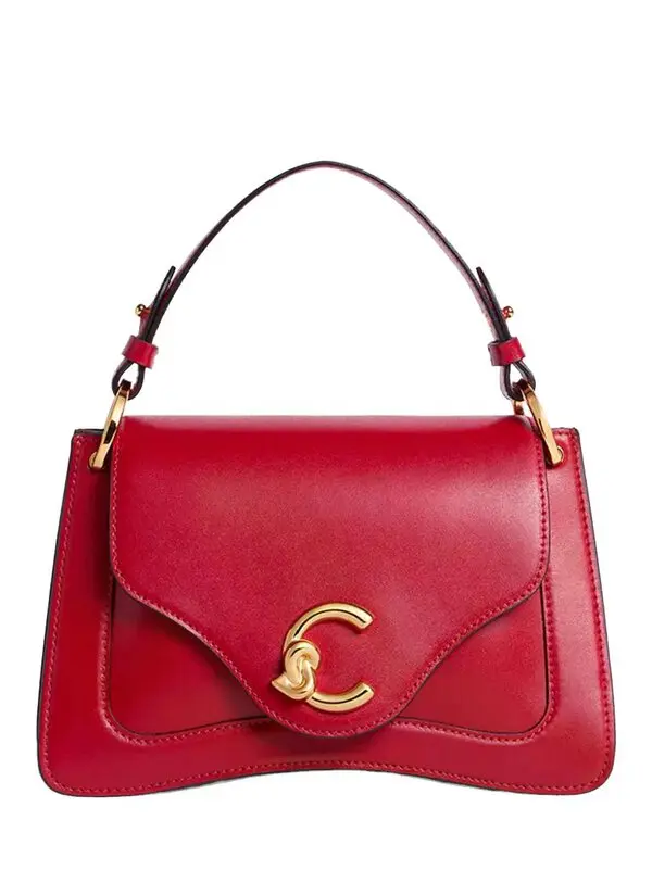 COCCINELLE Small Logo-plaque Shoulder Bag - Red