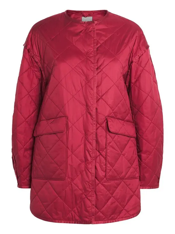 Max Mara Lspiga Quilted Jacket - Red