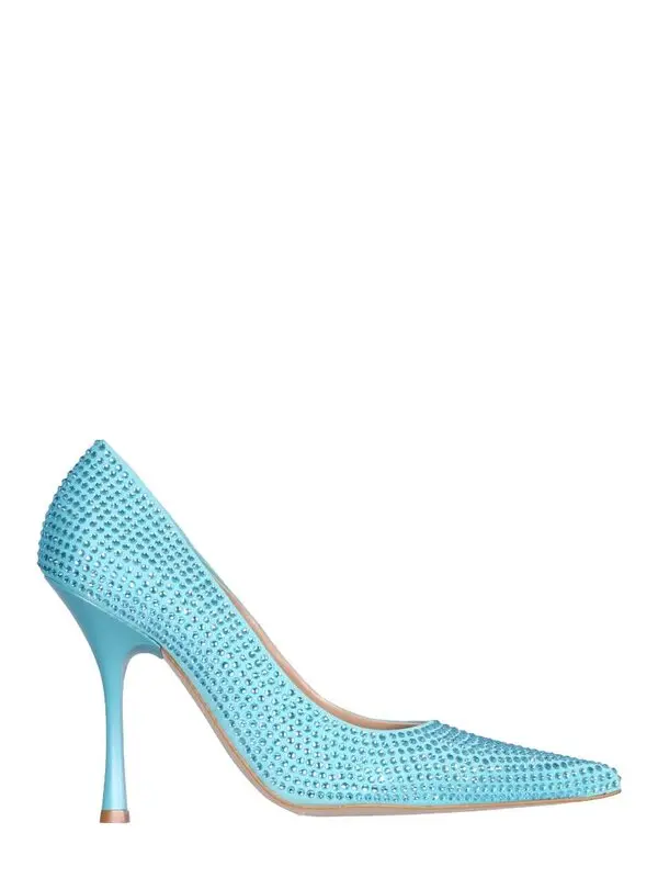 LEONIE HANNE X LIU JO Glam Decollete High Heel Pumps - Azure