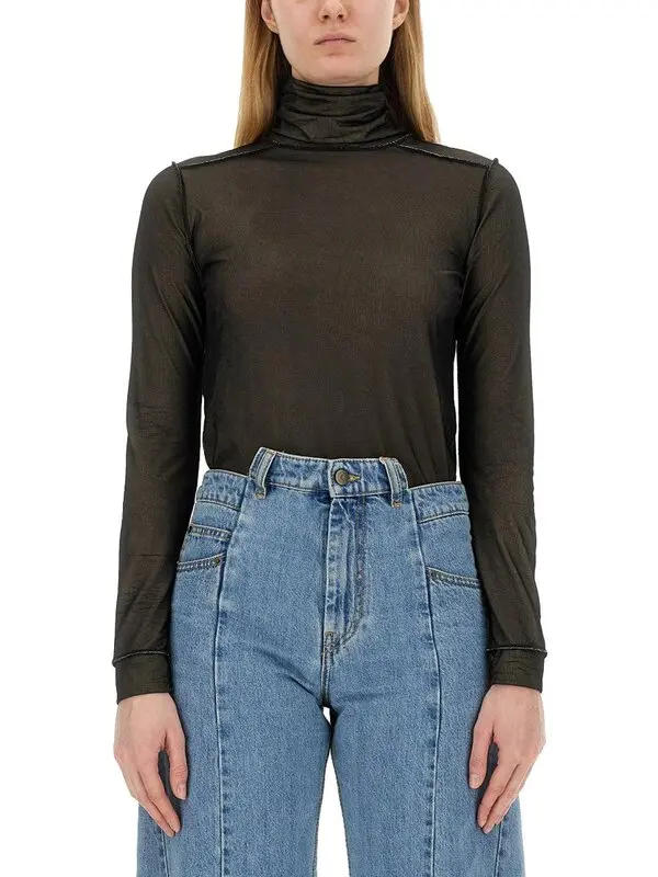 MAISON MARGIELA Turtleneck Bodysuit - Black