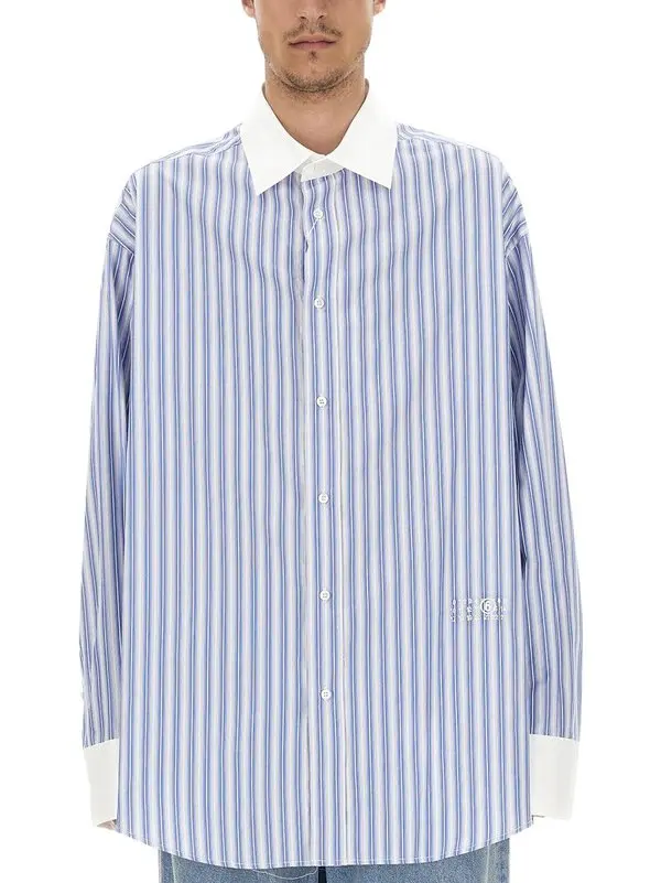 MAISON MARGIELA Oversize Fit Shirt - Azure