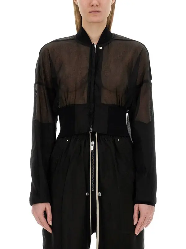 Rick Owens Cropped Jacket - Black