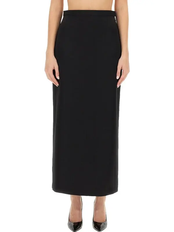 LANVIN Slim Fit Long Skirt - Black