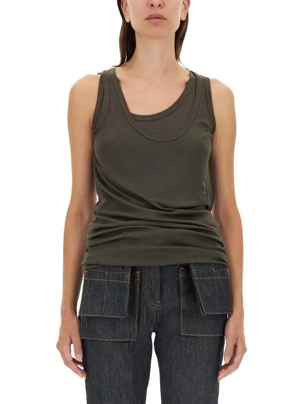 Helmut Lang Convertible Camisole Dress - Grey
