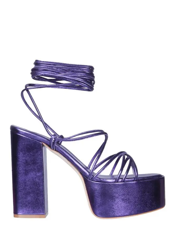 Paris Texas Malena Sandalwood High Heel Sandal - Purple
