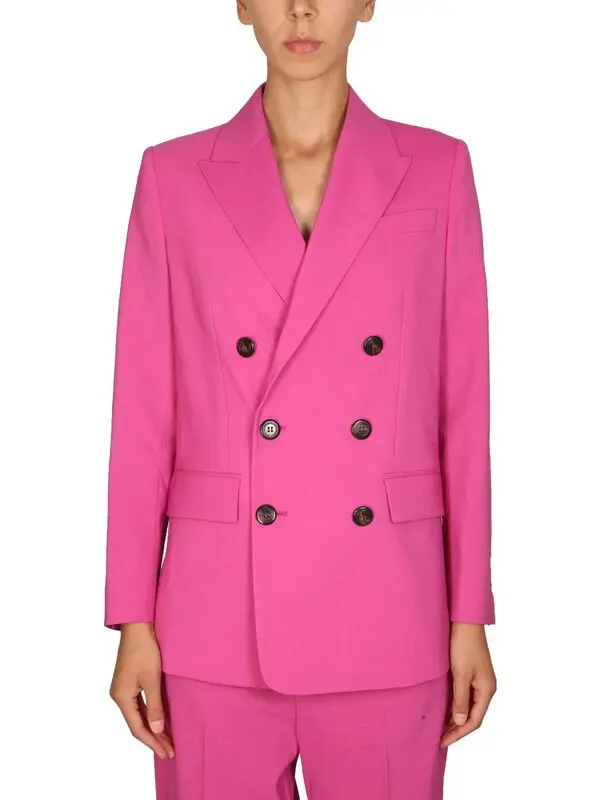 Dsquared2 Blazer With Mirror Lapels - Fuchsia