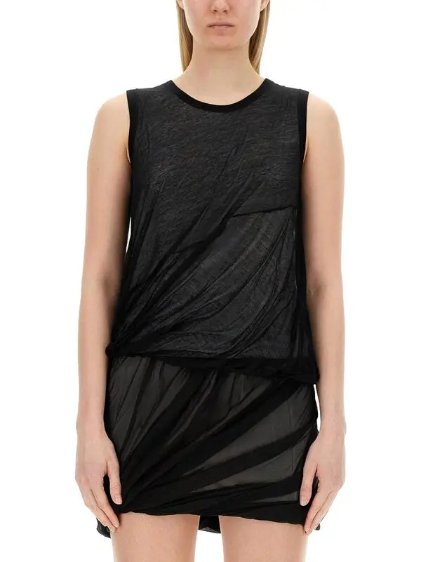 Helmut Lang Jersey Tank Top - Black