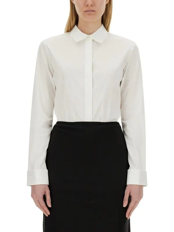 Helmut Lang Poplin Fitted Shirt - White