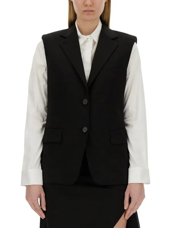 Helmut Lang Wool Vest - Black