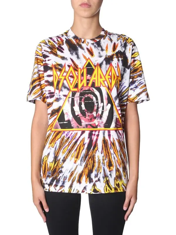 Dsquared2 Tie & Dye Print T-shirt - Multicolour