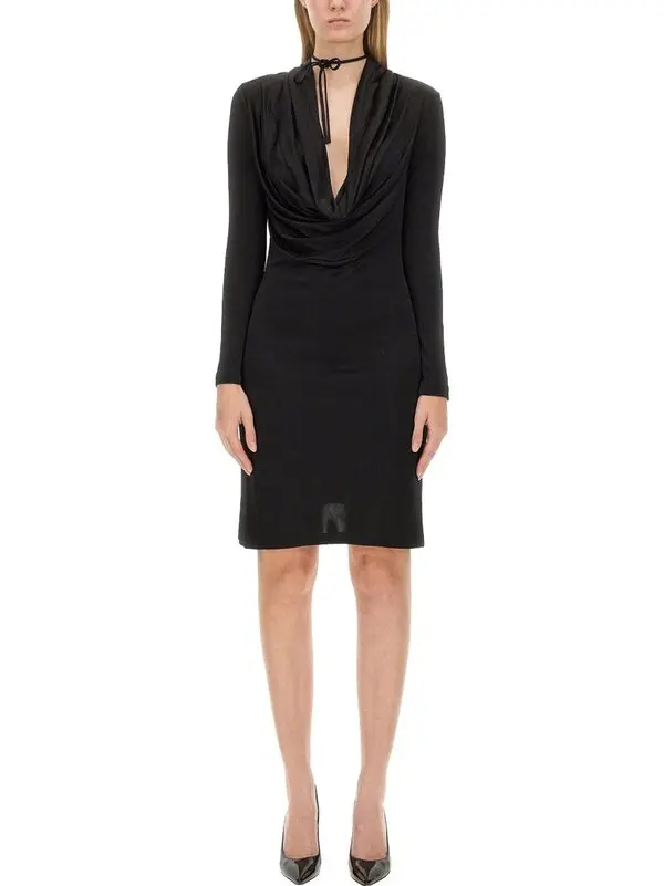 Helmut Lang Slim-fit Jersey Dress - Black