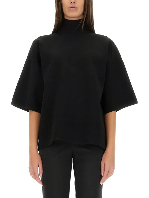 Theory Turtleneck Top - Black