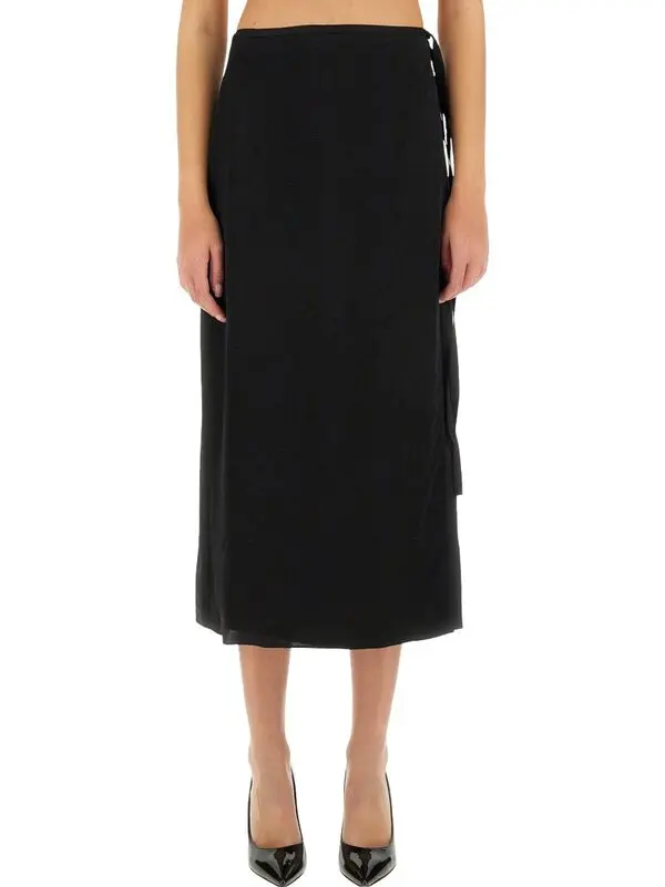 Theory Silk Skirt - Black
